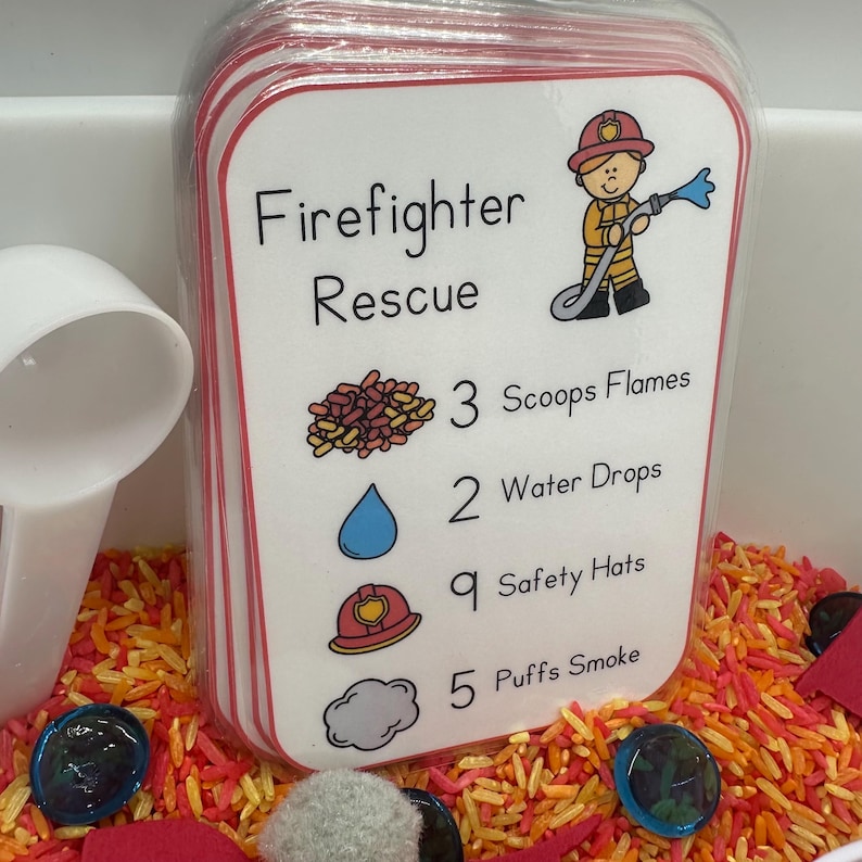 Firefighter | Community Helper Sensory Bin | Sensory Bin | Preschool ...