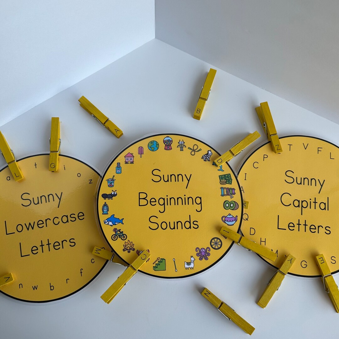 Sunny Letter Matching - Etsy