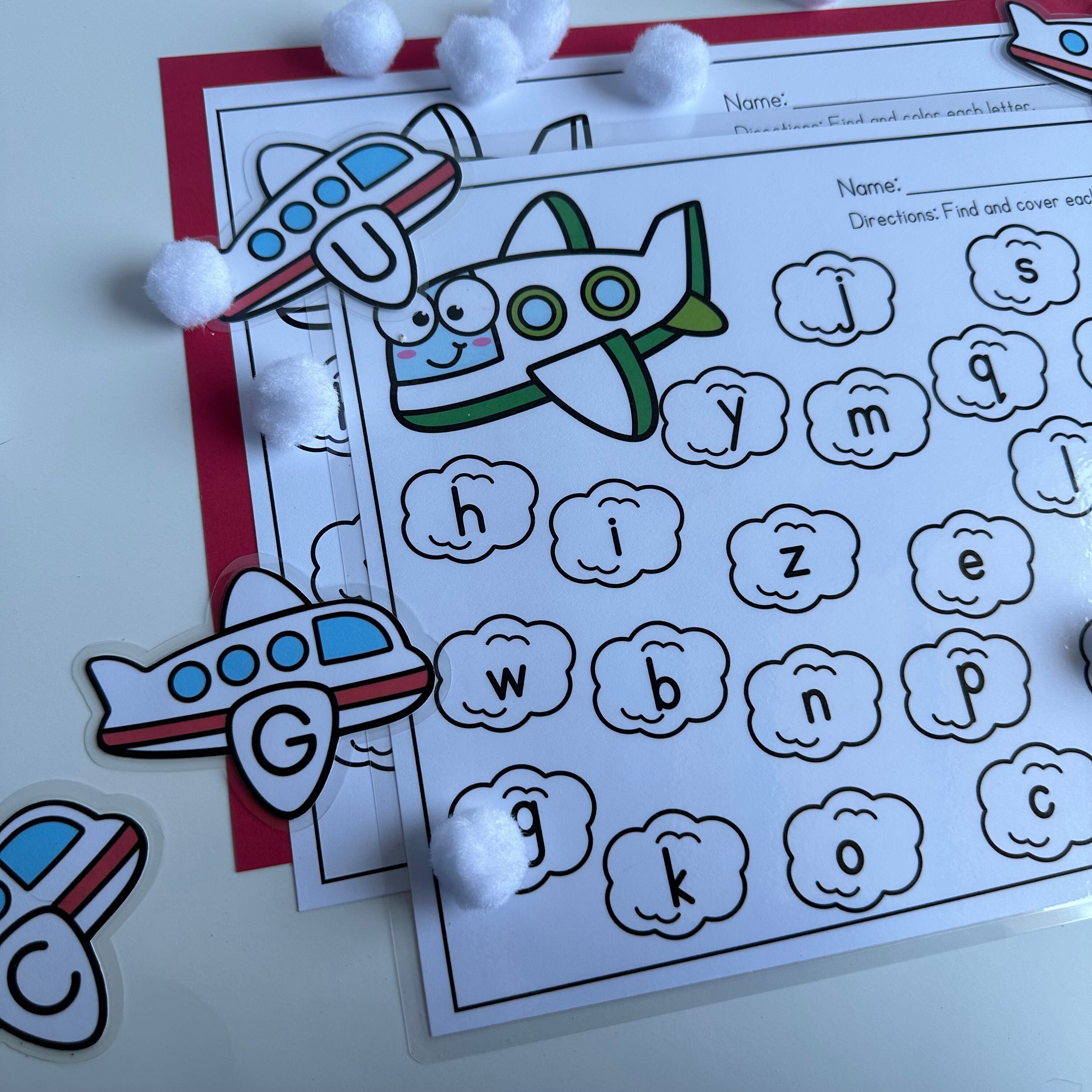 Flying Through the Alphabet | Letter Identification and Matching ...