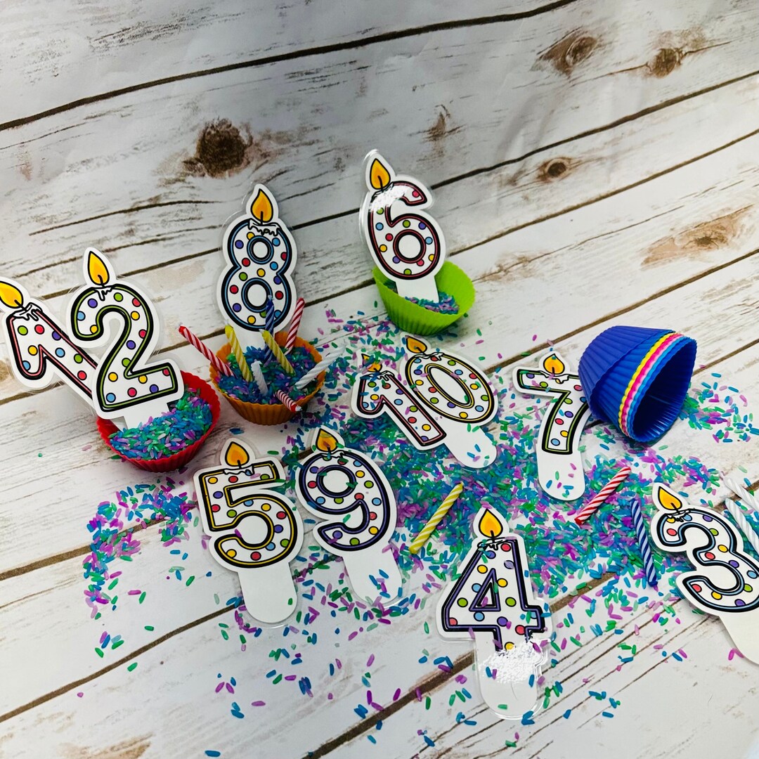 Birthday Cupcake Sensory Bin | Counting 1-10 | Early Learning Counting ...