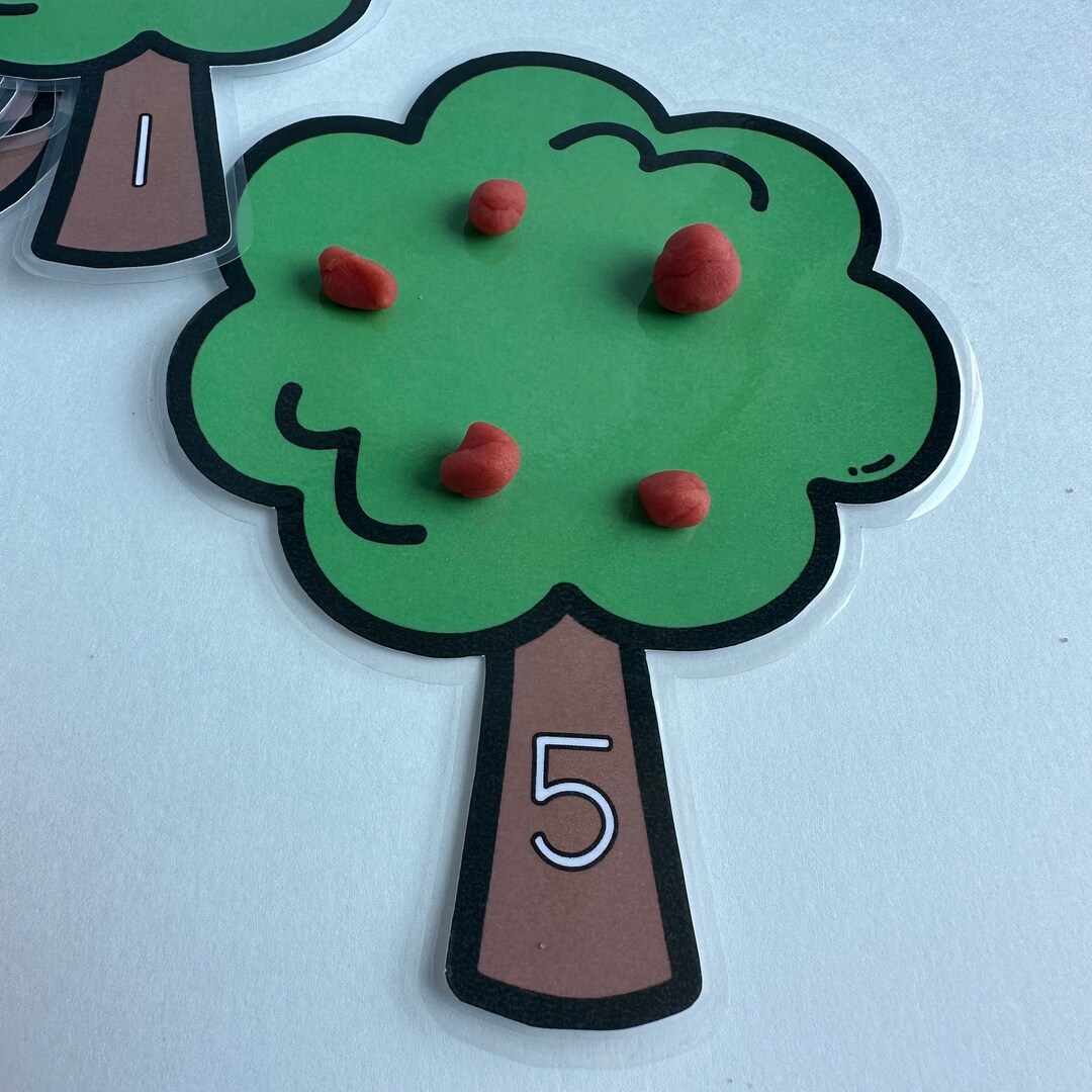 Playdough Counting 1-20 | Apple Playdough Mat | Hands on Learning ...