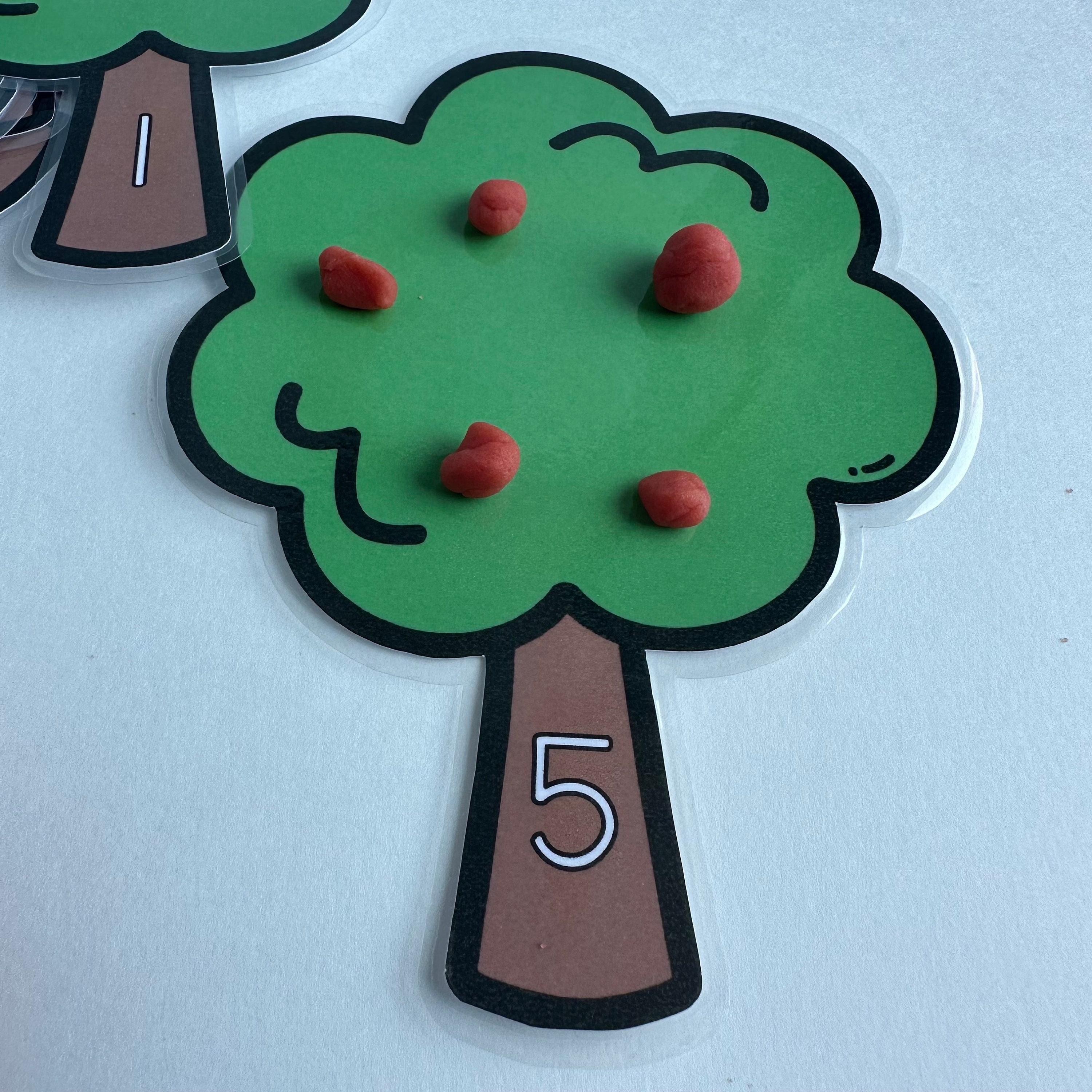 Playdough Counting 1-20 | Apple Playdough Mat | Hands on Learning ...