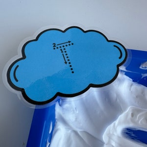 Cloud Writing | Sensory Writing | Letter Practice | Sensory Bin ...