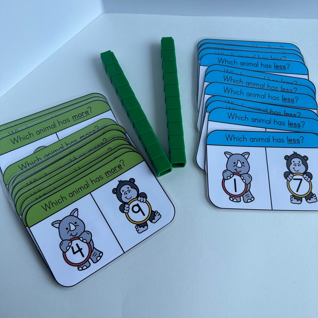 Zoo Animal Count and Compare | Early Childhood Counting Game | More or ...