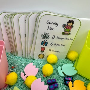 Spring Mix Sensory Bin | Sensory Bin | Preschool Spring Game ...