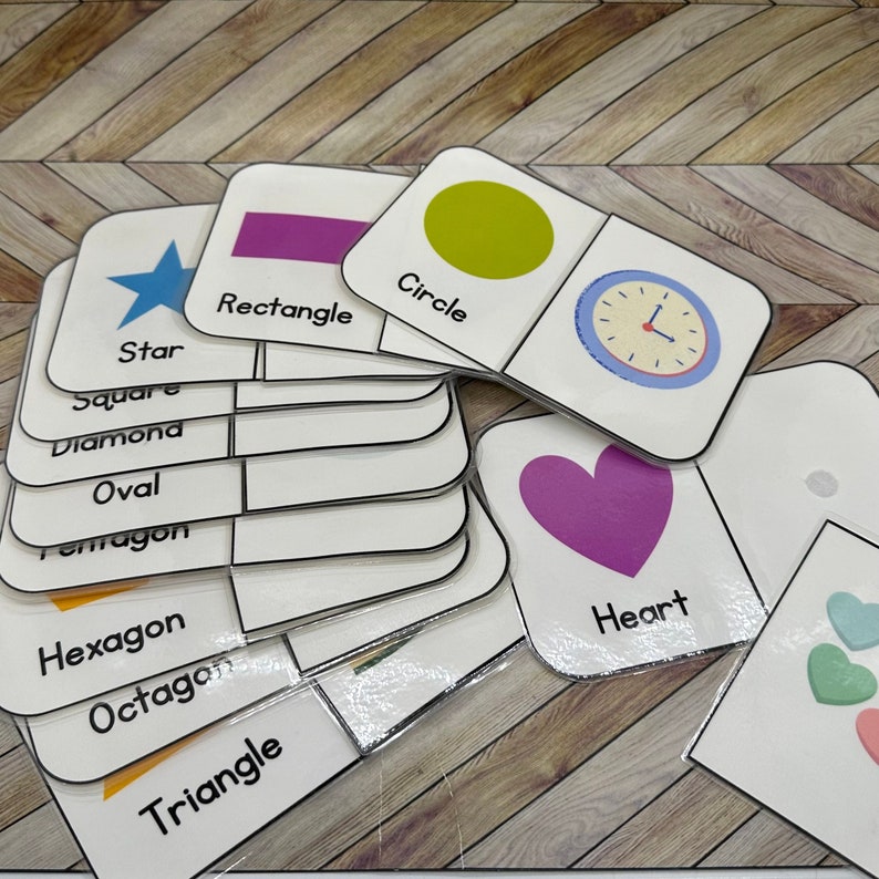 Shape Matching Early Learning Matching Activity Ready to Use Centers - Etsy