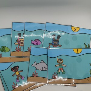 Underwater the Sea Counting | Preschool Centers Counting Game | Ready ...
