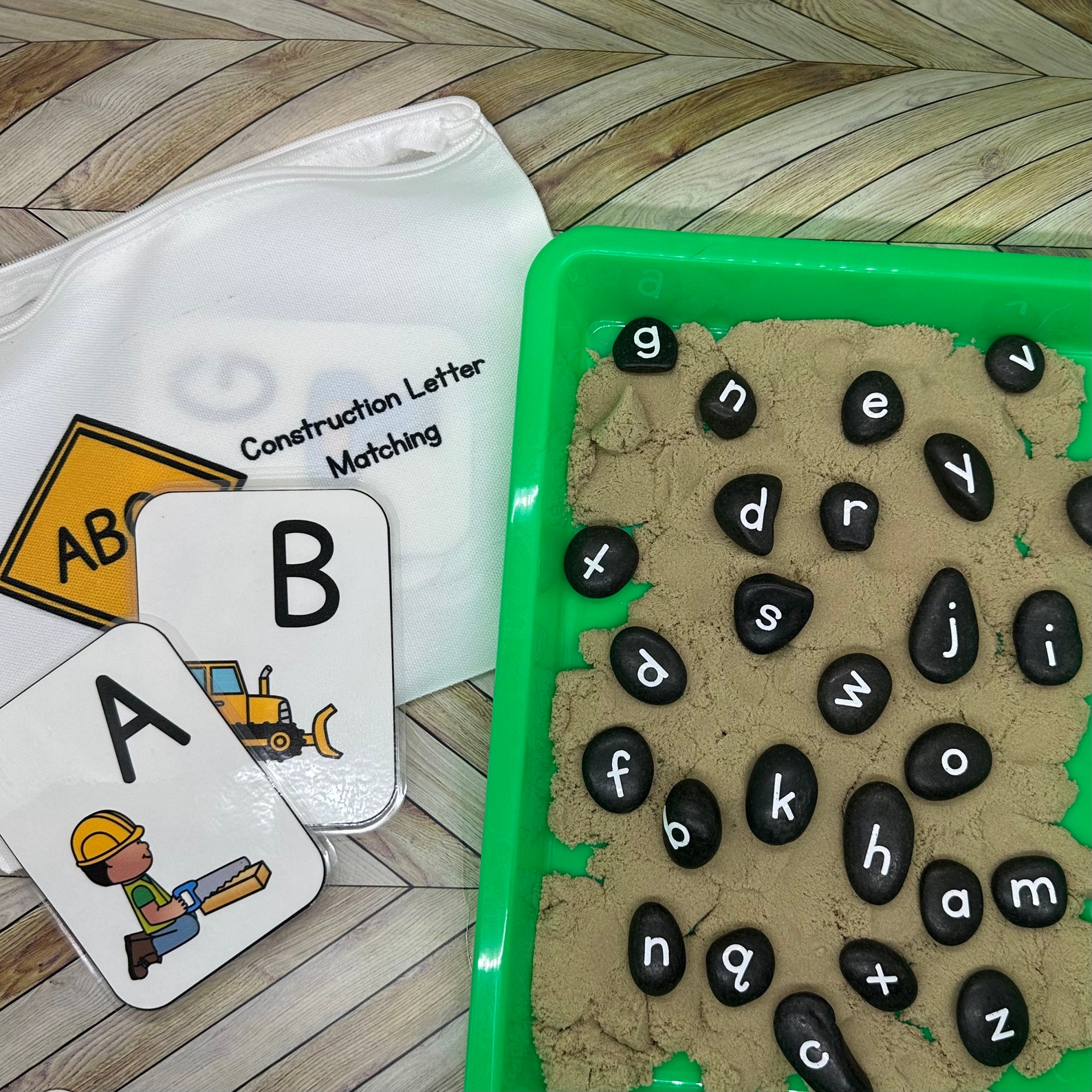 Construction Letter Match Capital Lowercase Letter Matching Game ...