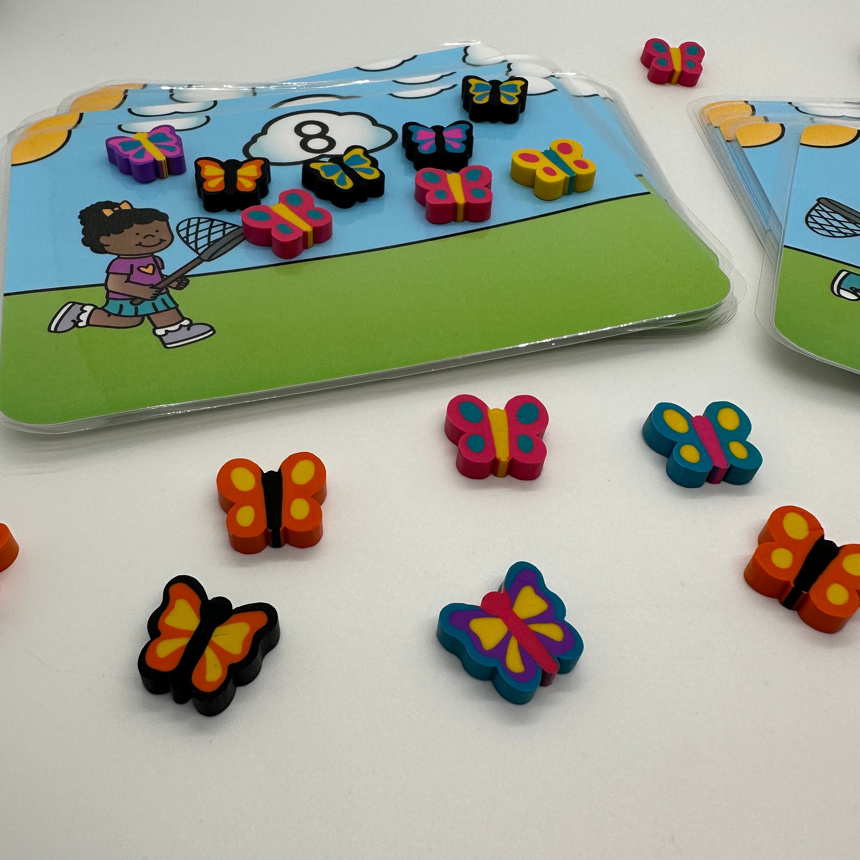 Butterfly Counting Preschool Centers Counting Game Ready - Etsy