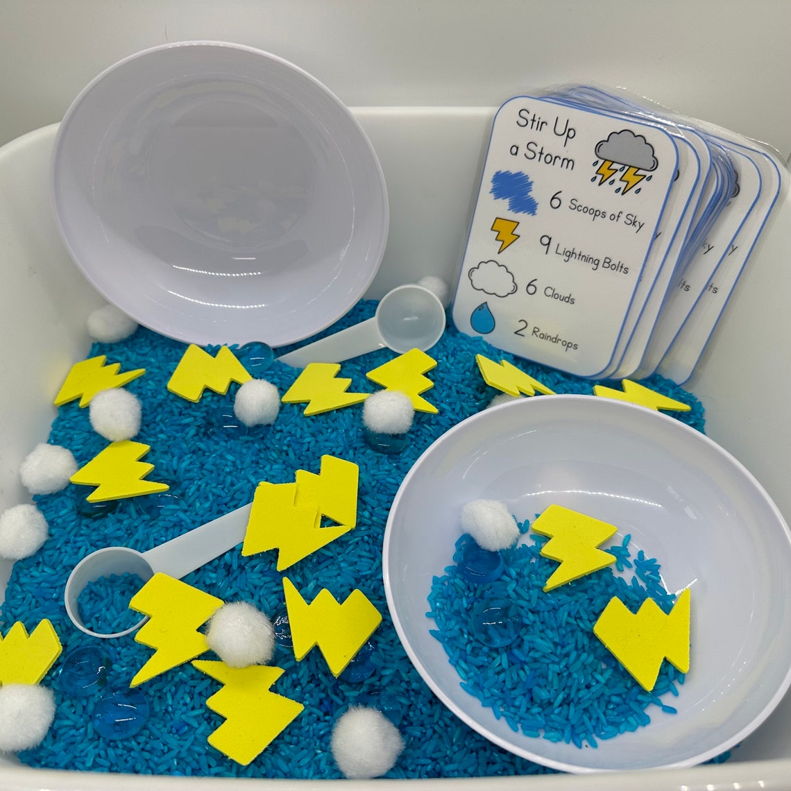 Stir up A Storm Sensory Bin Preschool Weather Unit Study Game ...