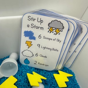 Stir up A Storm | Sensory Bin | Preschool Weather Unit Study Game ...