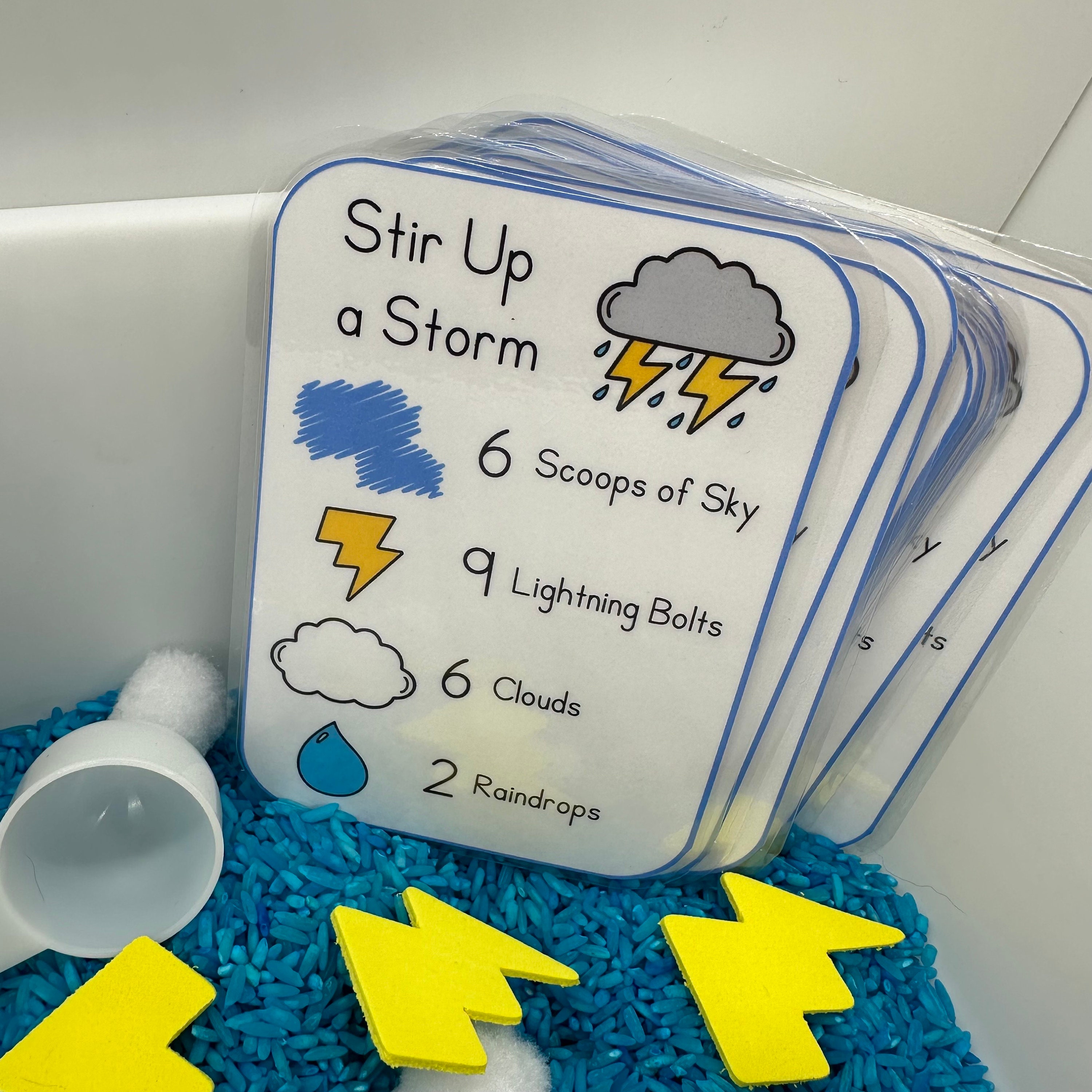 Stir up A Storm Sensory Bin Preschool Weather Unit Study Game ...