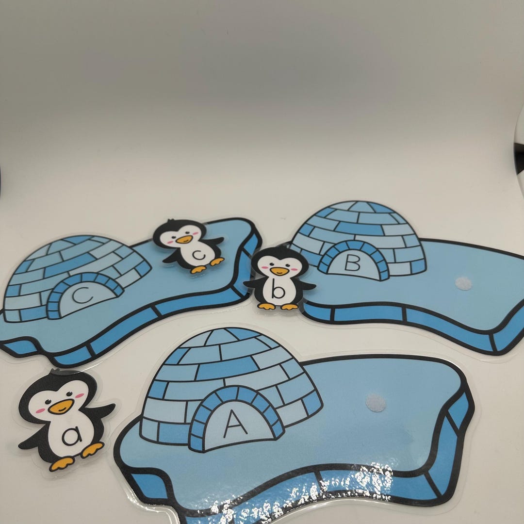 Penguin Letter Match | Artic Animals | Capital and Lowercase Letter ...