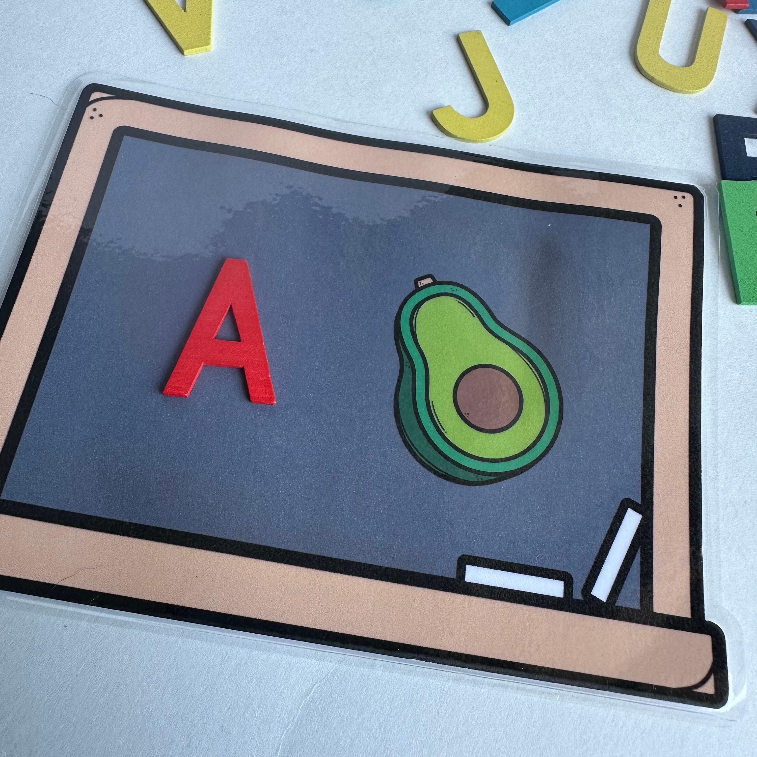 Letter Sound Matching Chalkboard Letter Game Preschool - Etsy