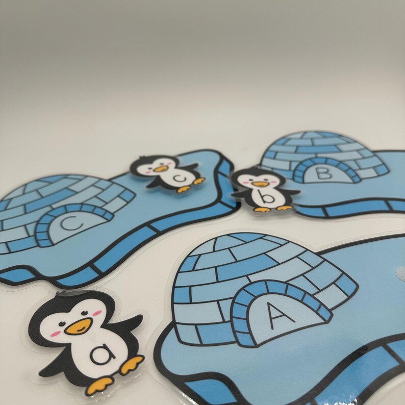 Penguin Letter Match | Artic Animals | Capital and Lowercase Letter ...