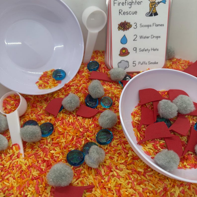 Firefighter | Community Helper Sensory Bin | Sensory Bin | Preschool ...