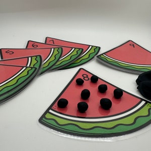 PDF ONLY | Playdough Counting 1-20 | Watermelon Playdough Mat | Hands ...