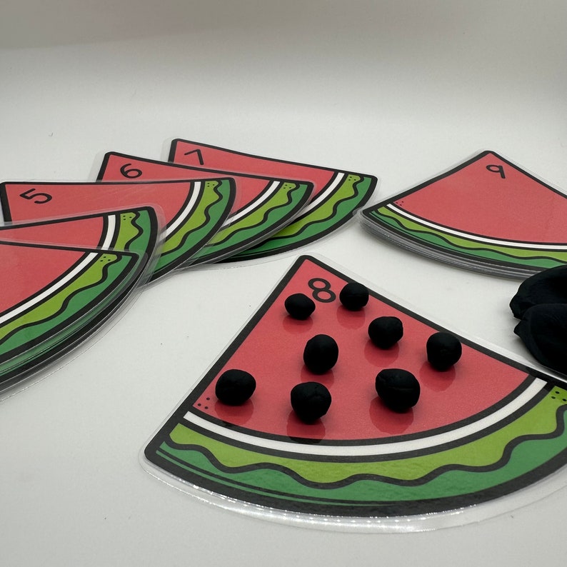 Playdough Counting 1-20 | Watermelon Playdough Mat | Hands on Learning ...