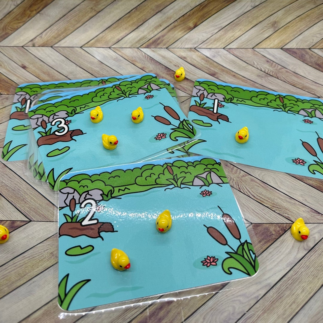 Duck Counting | Preschool Centers Counting Game | Ready to Go Busy Bag ...