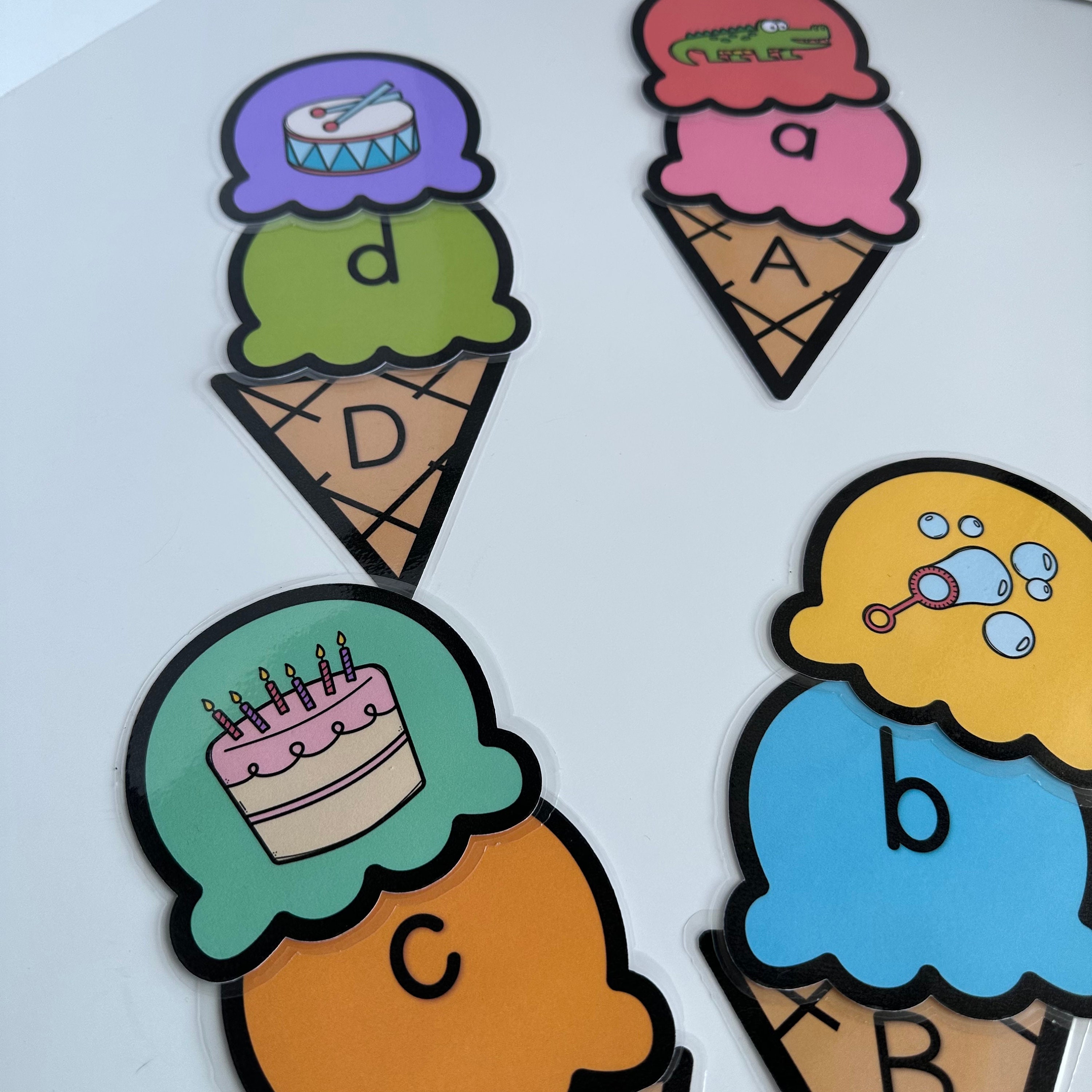 Ice Cream Letter Matching | Preschool Summer Learning - Etsy