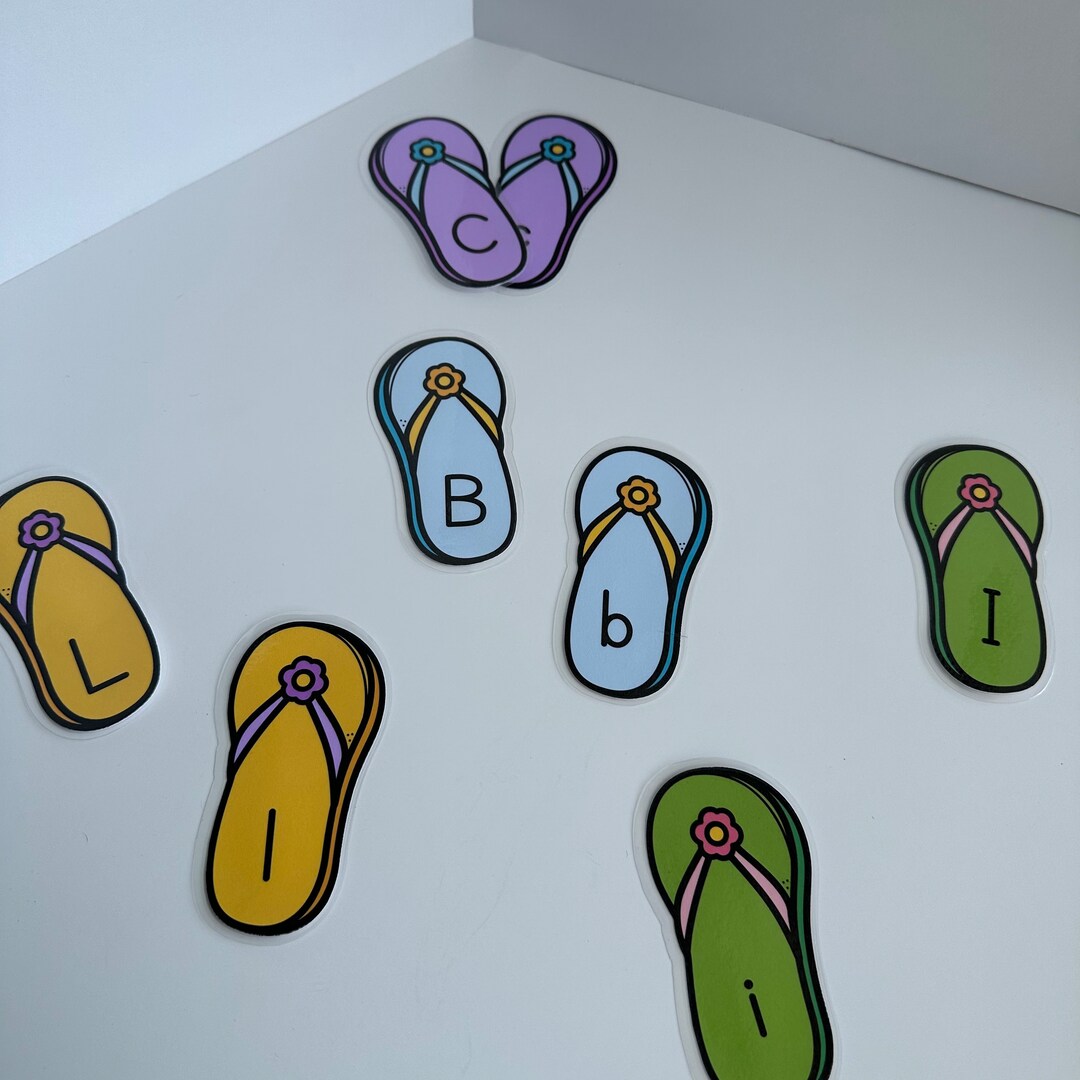 Flip Flop Letter Matching | Homeschool Letter Games | Summer Learning ...