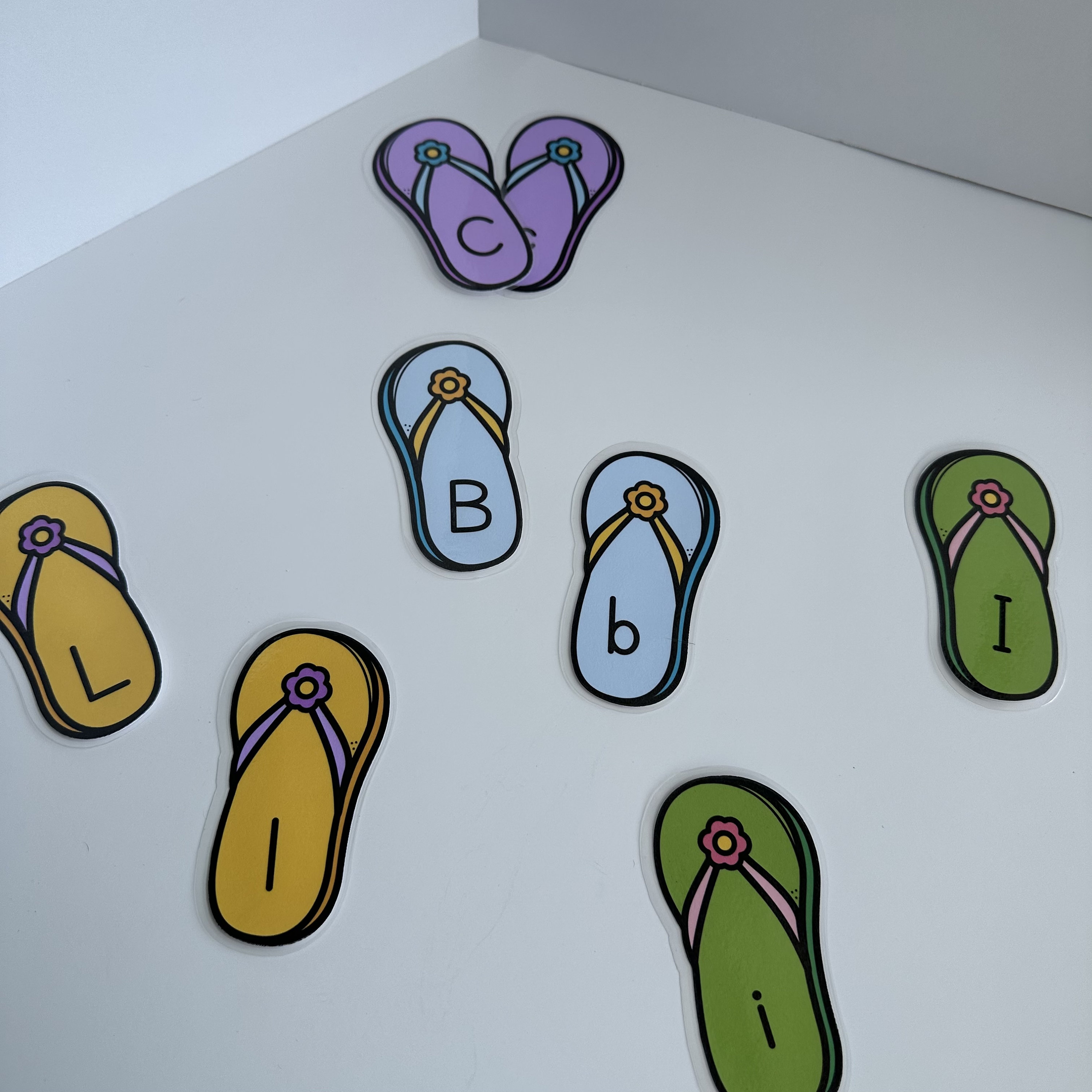 Flip Flop Letter Matching Homeschool Letter Games Summer Learning - Etsy