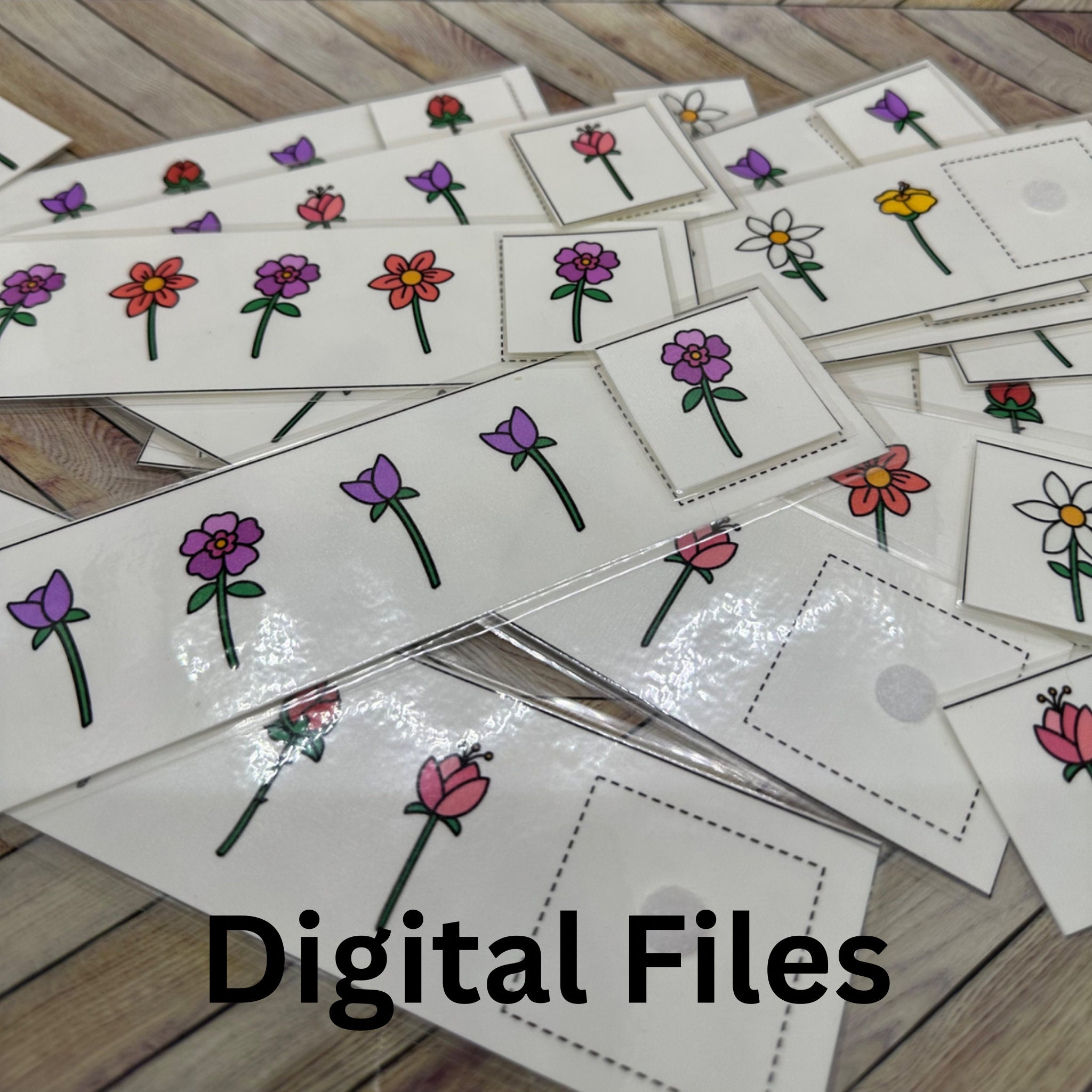 Flower Pattern Digital Download Cards - Etsy