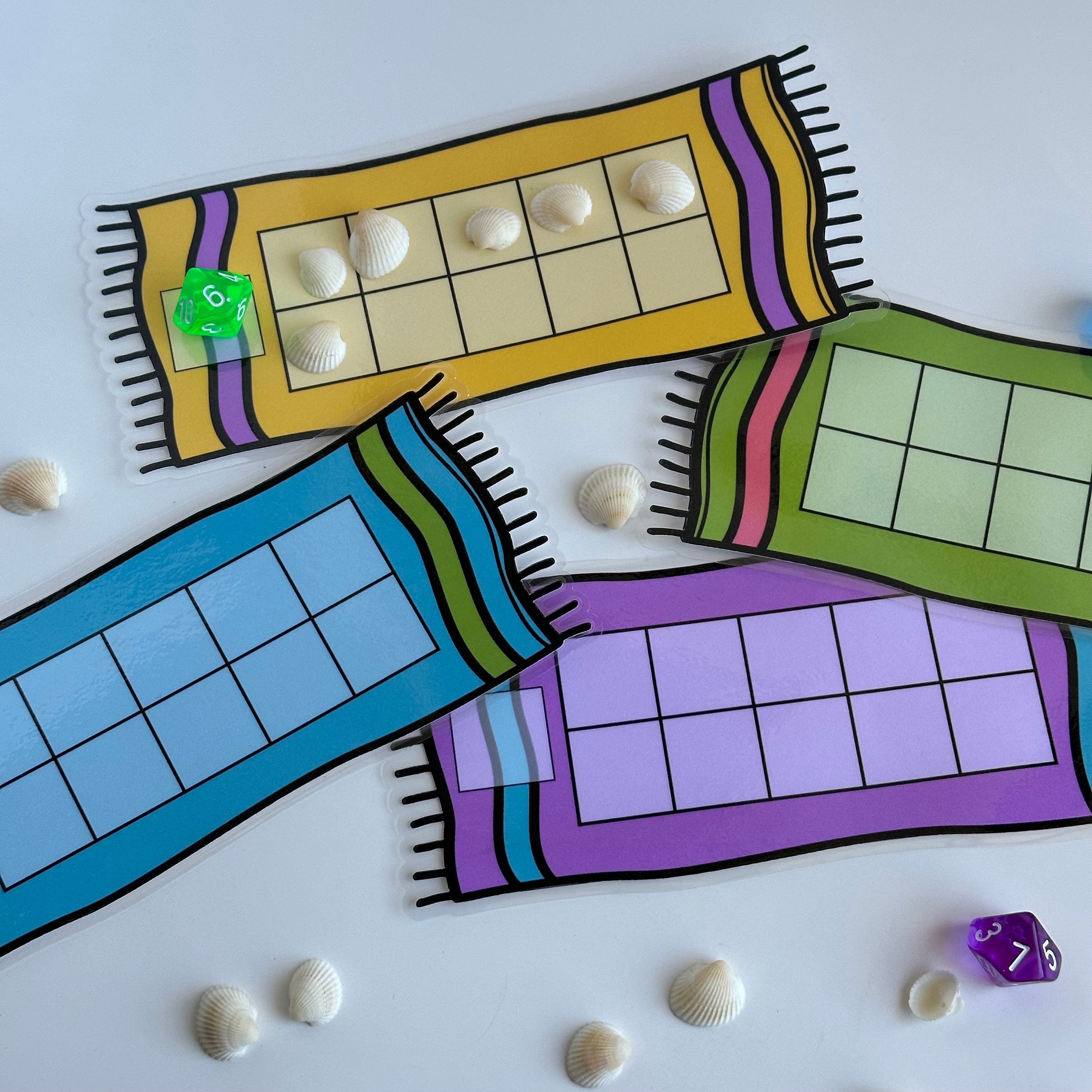 Beach Roll and Count Preschool Counting Count to 10 - Etsy