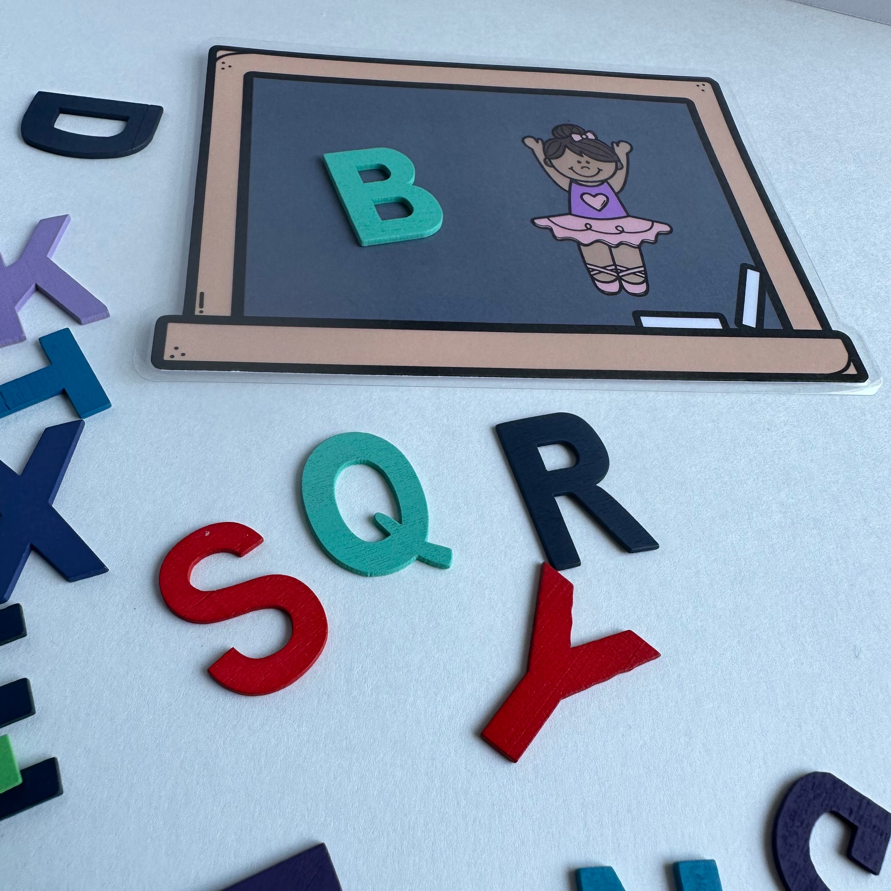 Letter Sound Matching Chalkboard Letter Game Preschool - Etsy