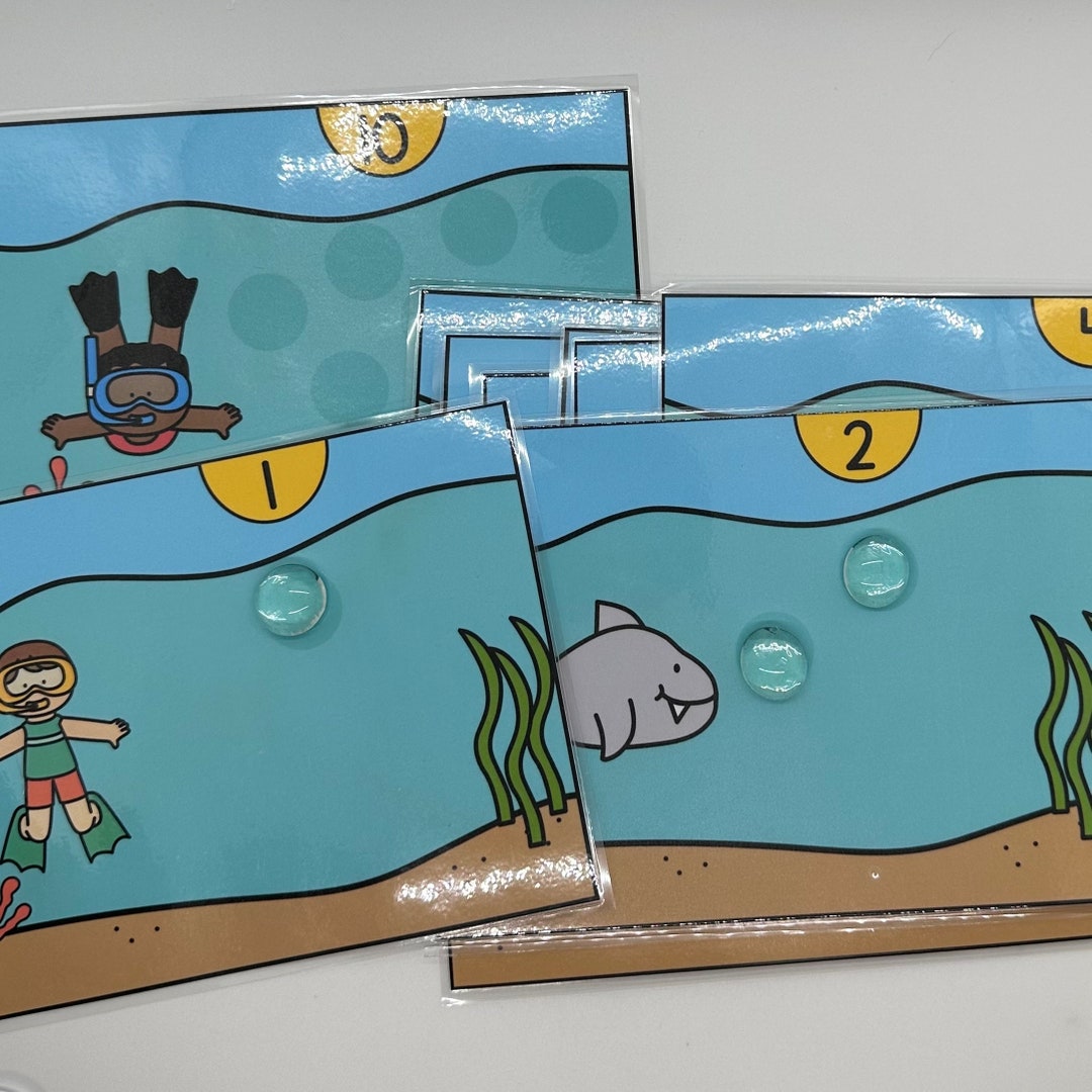 Underwater the Sea Counting | Preschool Centers Counting Game | Ready ...