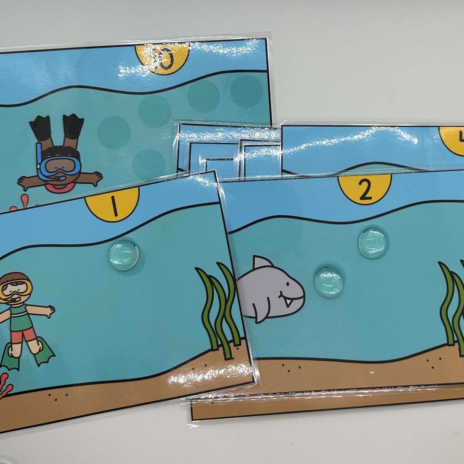 Underwater the Sea Counting | Preschool Centers Counting Game | Ready ...