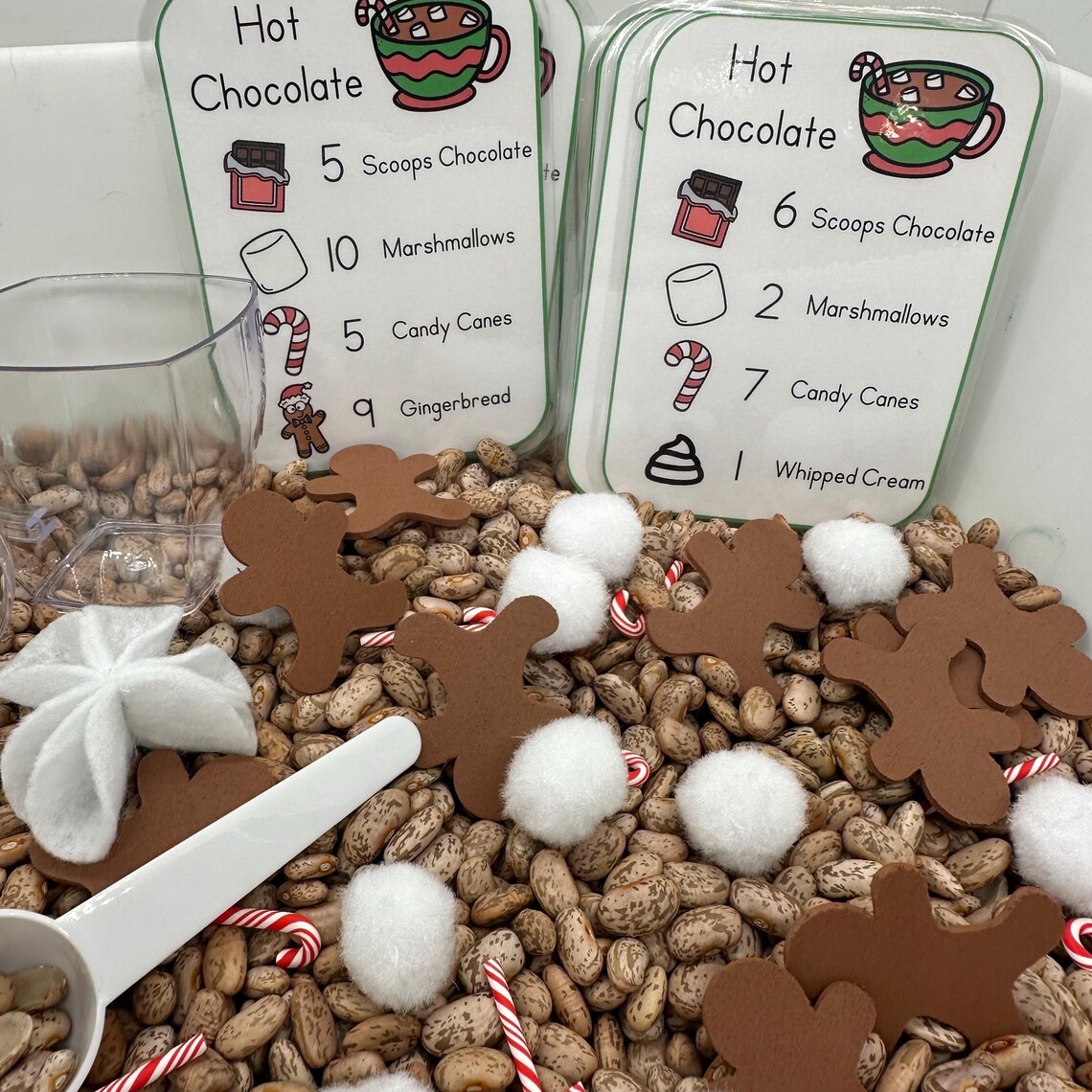 Hot Chocolate Sensory Bin | Sensory Bin | Preschool Winter Game ...
