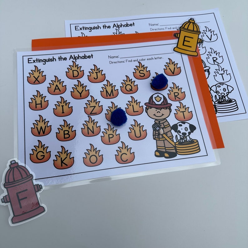 Extinguish the Alphabet | Letter Identification and Matching ...