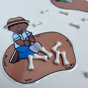 Dinosaur Bone Counting | Preschool Centers Counting Game | Ready to Go ...