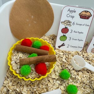 Make an Apple Pie | Sensory Bin | Preschool Apple Unit Study Game ...