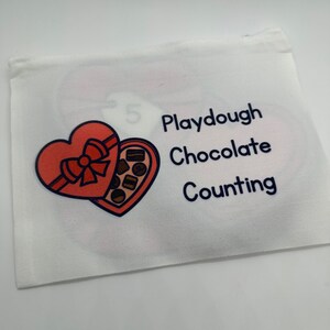 Playdough Counting 1-20 | Chocolate Heart Playdough Mat | Hands on ...