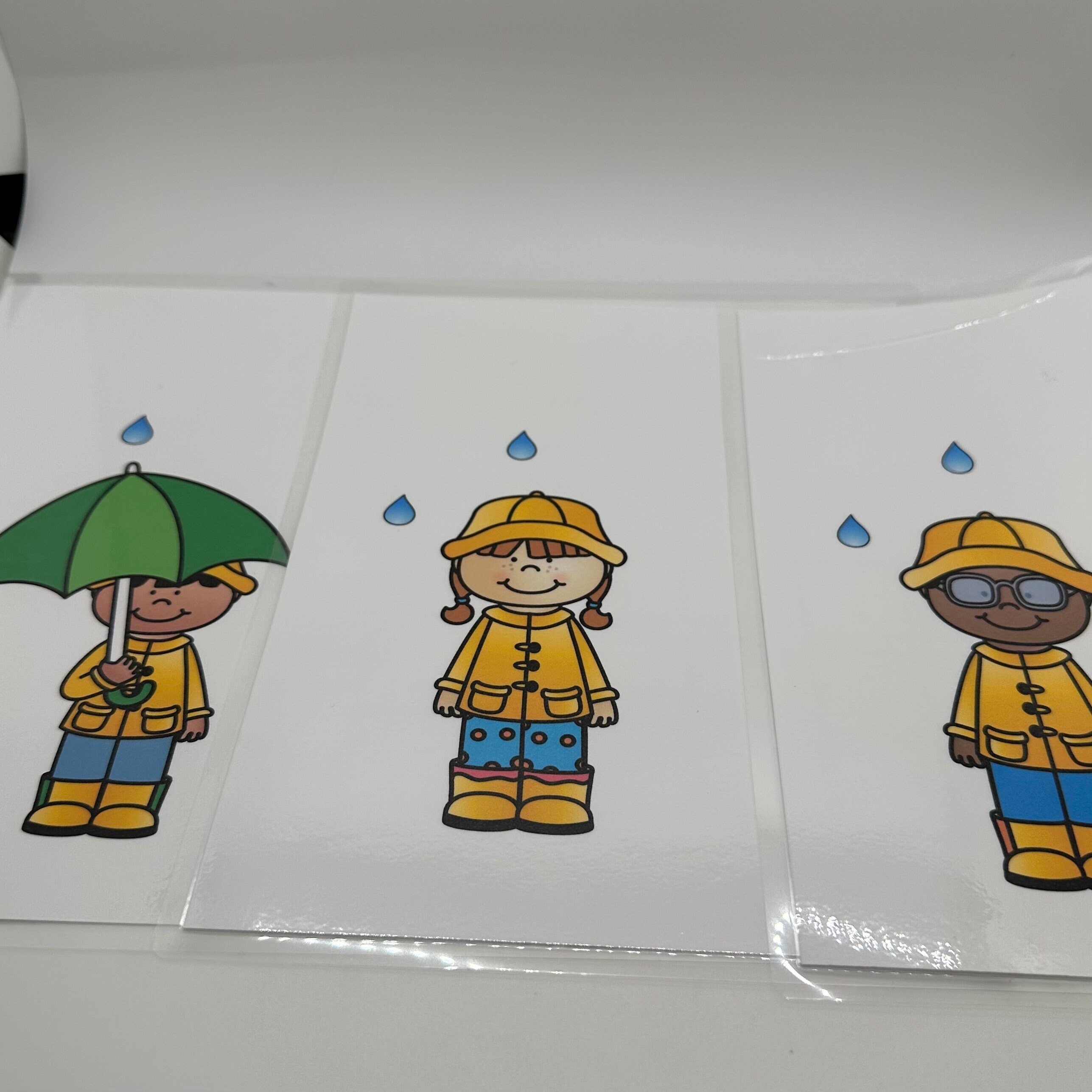 Raindrop Counting Preschool Centers Counting Game Ready to Go Busy Bag ...