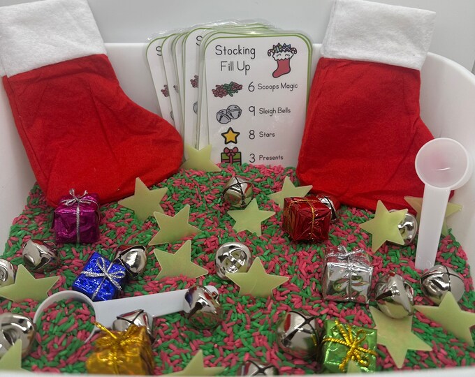 Christmas Stocking Sensory Bin Sensory Bin Preschool Winter Game ...