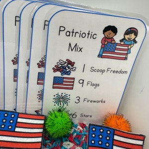 Fourth of July Veterans Day Sensory Bin | Preschool Patriotic Unit ...