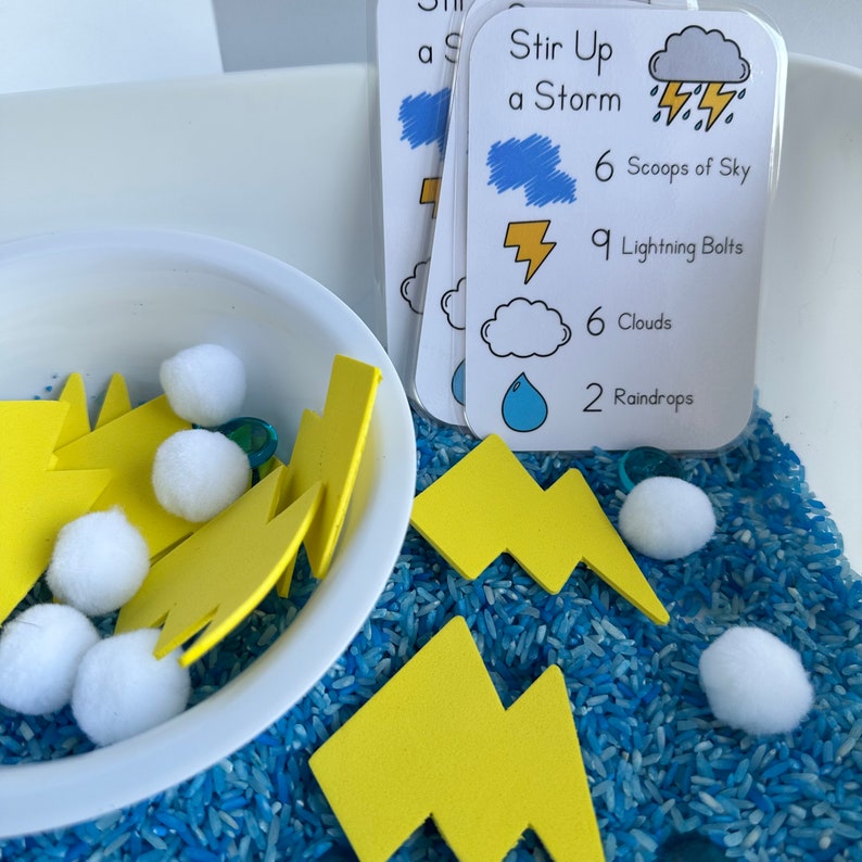 Stir up A Storm Sensory Bin Preschool Weather Unit Study - Etsy