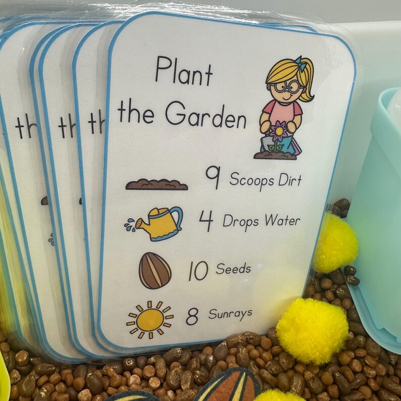 Plant the Garden | Spring Sensory Bin Play | Sensory Bin | Preschool ...