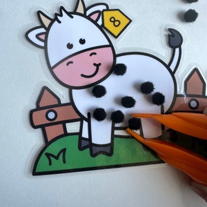 Cow Spot Counting | Farm Animal Learning | Preschool Centers Counting ...