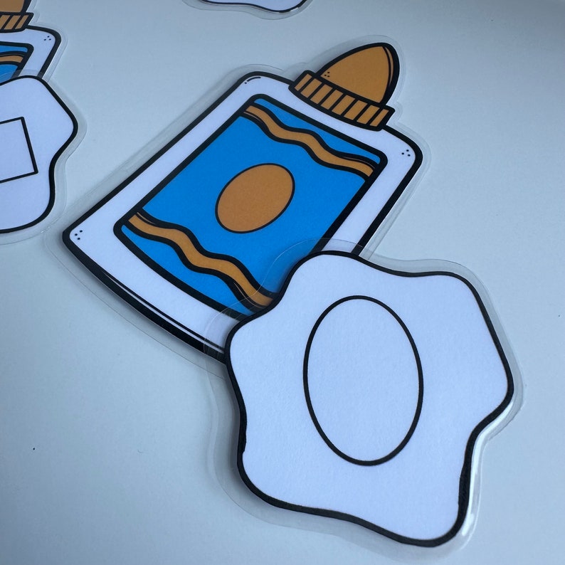 Glue Bottle Shape Matching Early Learning Matching Activity - Etsy