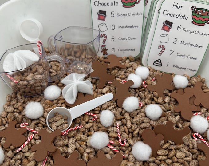 Hot Cocoa Sensory Bin Hot Cocoa Sensory Kit Hot Chocolate Sensory Bin ...