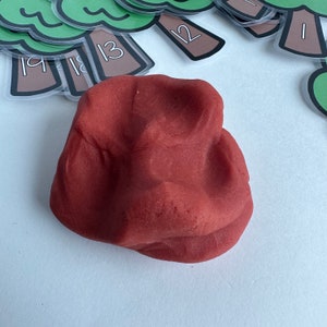 Playdough Counting 1-20 | Apple Playdough Mat | Hands on Learning ...