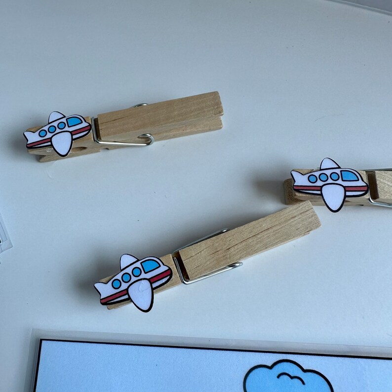 Airplane Counting Clipcards | Count 1-20 | Early Learning | Ready to ...