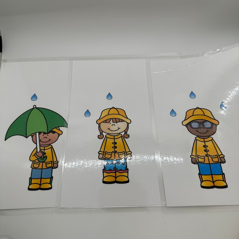 Raindrop Counting Preschool Centers Counting Game Ready to Go Busy Bag ...