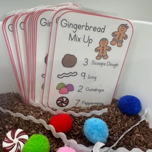 Gingerbread Sensory Bin | Christmas Sensory Bin | Preschool Winter Game ...
