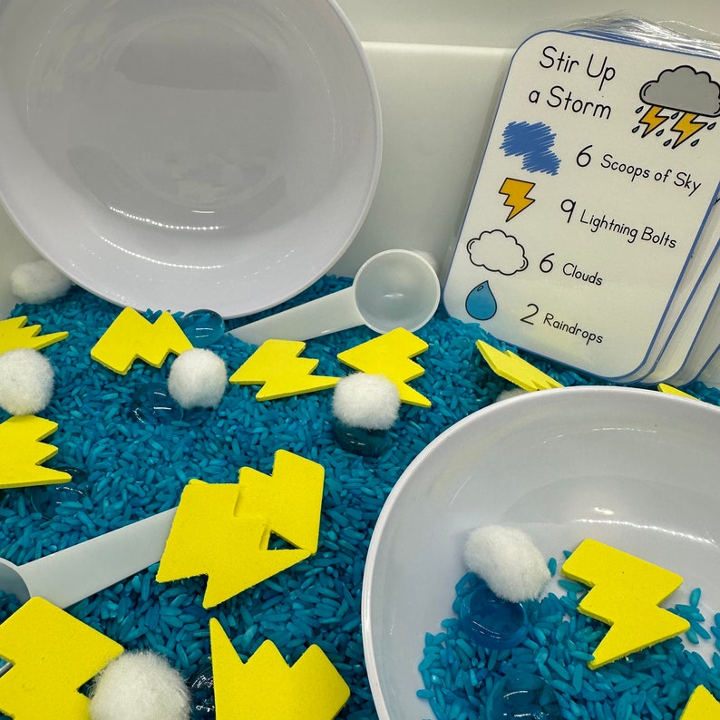 Stir up A Storm | Sensory Bin | Preschool Weather Unit Study Game ...