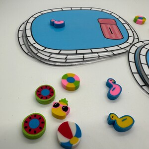 Pool Counting | Preschool Centers Counting Game | Ready to Go Busy Bag ...